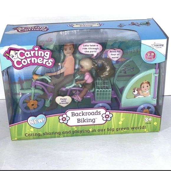 Learning Curve | Toys | Caring Corners Backroads Biking Play Set ...